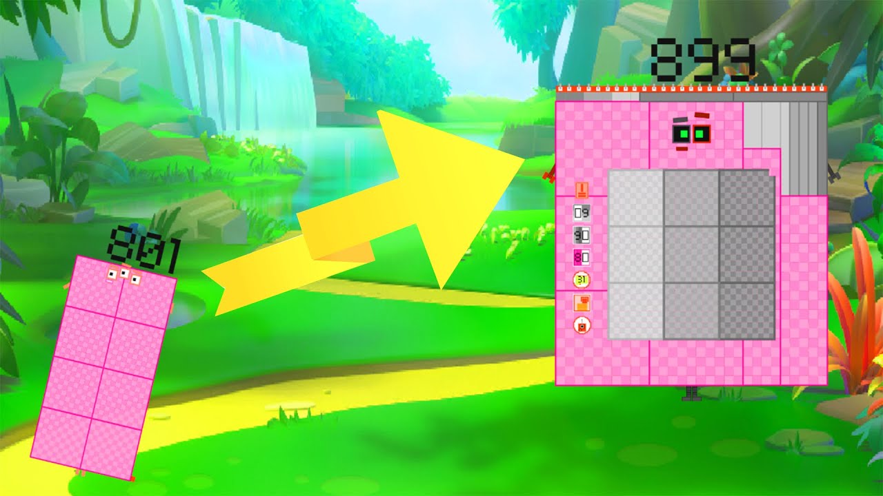 Numberblocks Band Retro 801 to 900 my version - YouTube