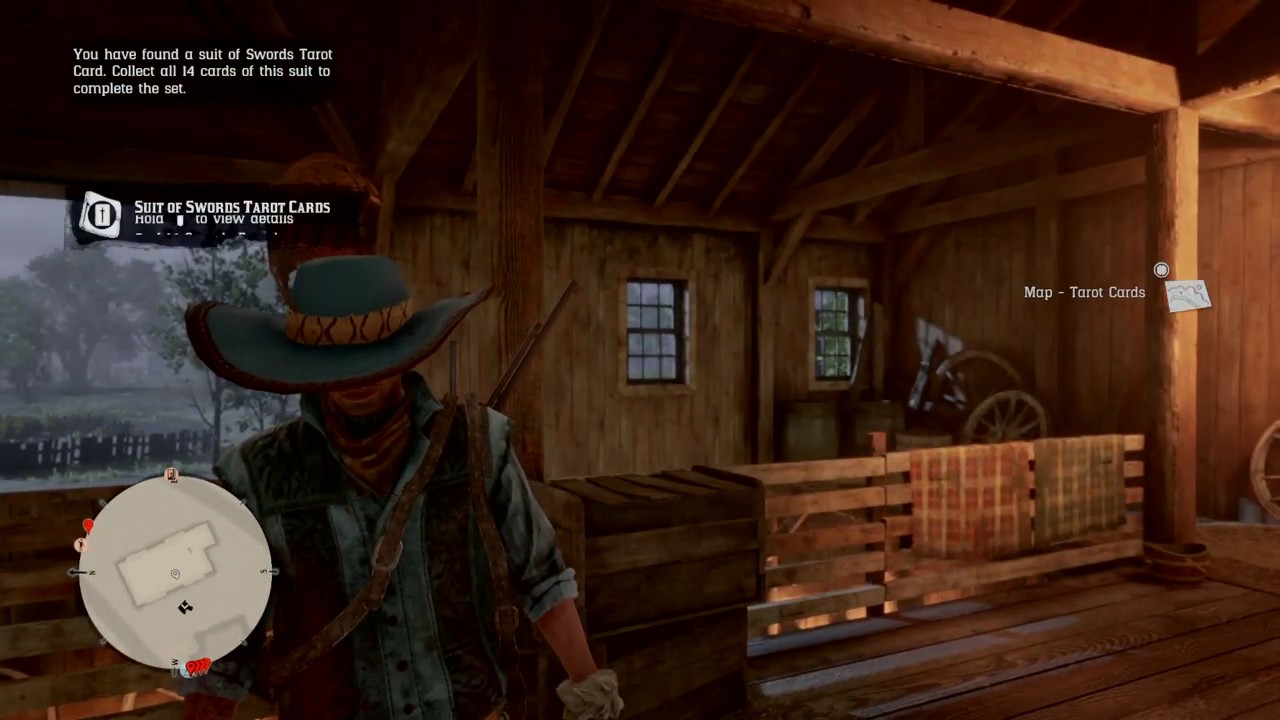 RDR2 Online - Suit Of Swords Tarot Card - Caliga Hall - YouTube