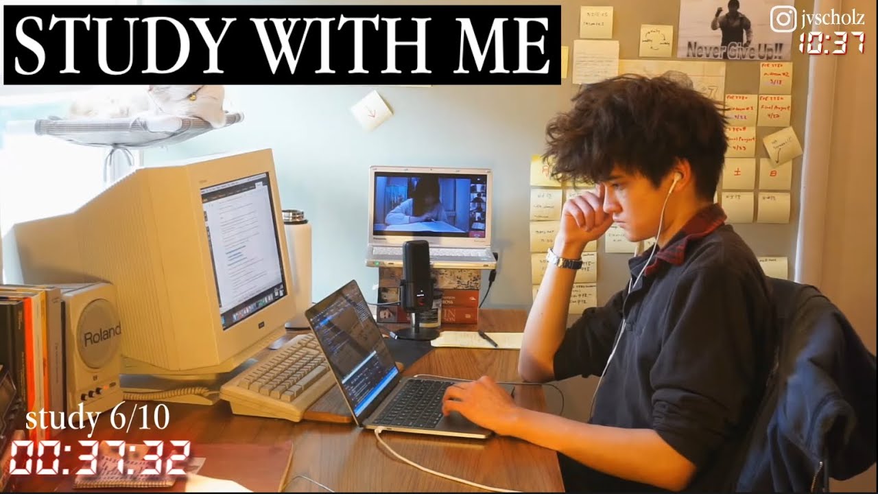 study with me live pomodoro | 12 hours - YouTube