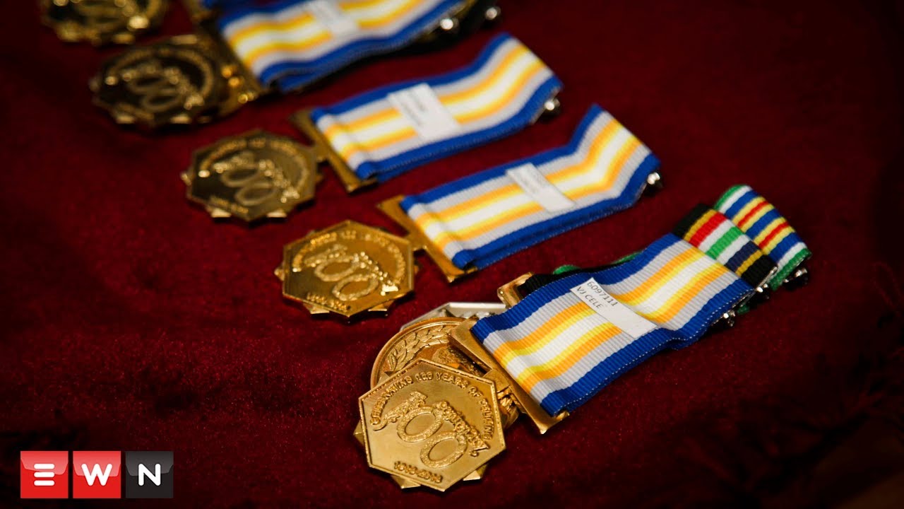 SAPS Officers decorated in silver and gold at Centenary Medal Ceremony ...