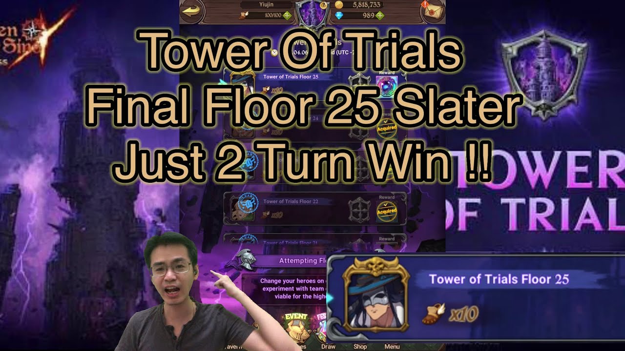 Tower Of Trials Slater Floor 25 | The Seven Deadly Sins Grand Cross 7DS ...