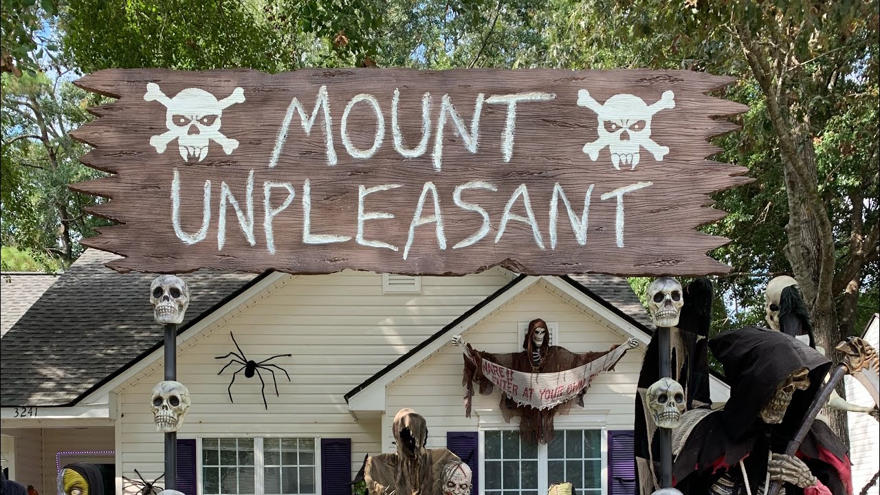 DIY cemetery sign from foam board - YouTube