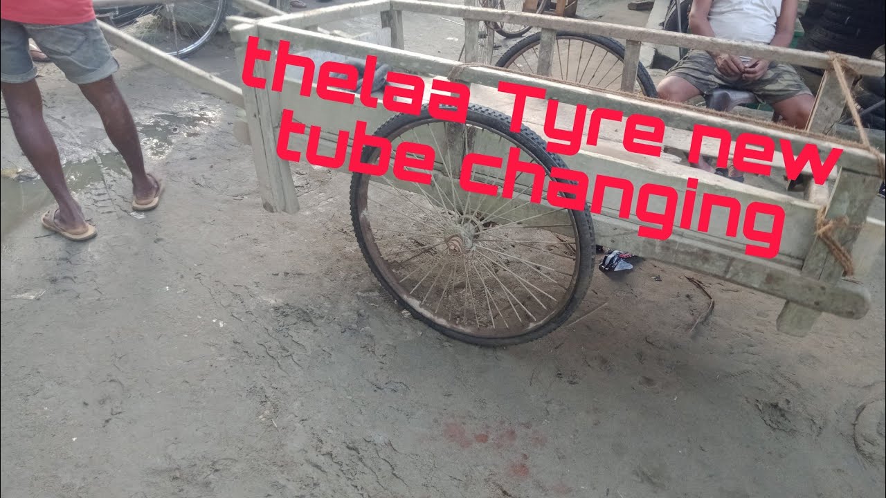 thela tyre new tube change. Assam Tyre house - YouTube