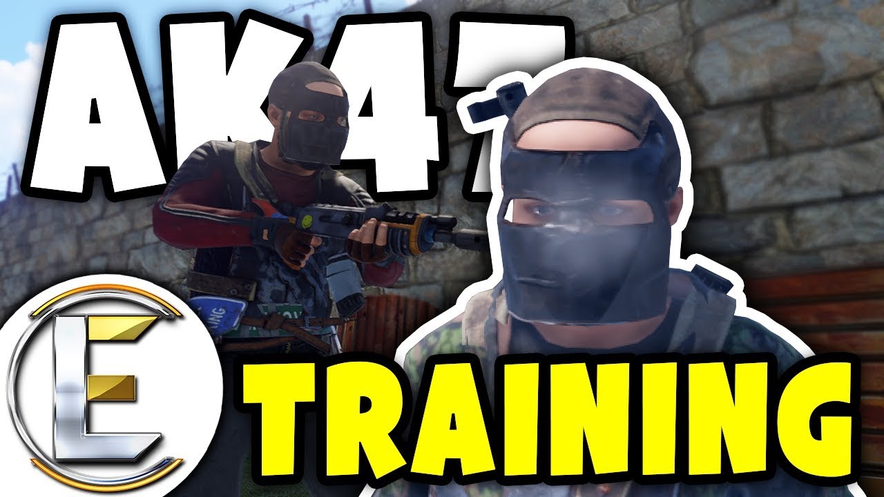 INTENSE AK-47 TRAINING | Rust - Random guy start teaching me (Combat ...