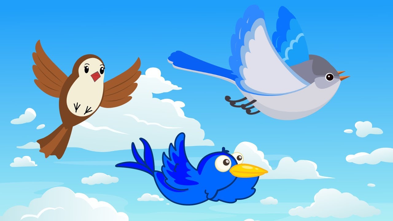 The Bird is Flying song | Animal Songs| birds for kids | birds ...