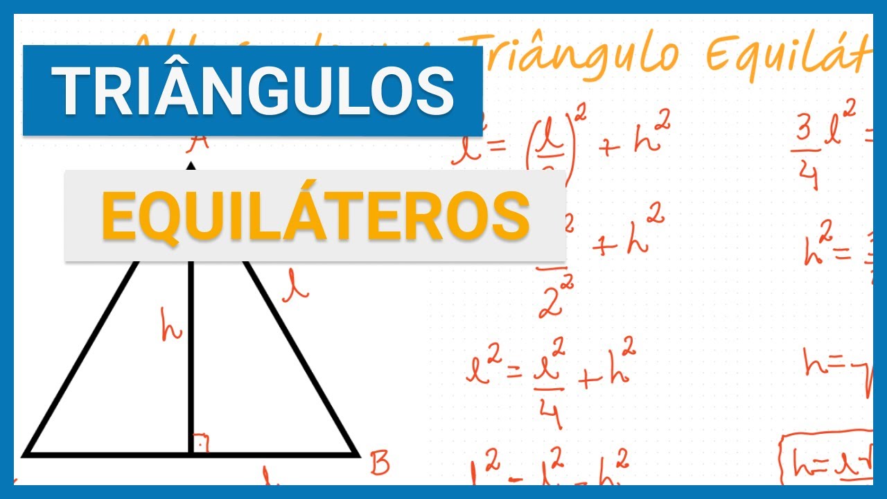 Triângulos Equiláteros - Altura e Área - YouTube