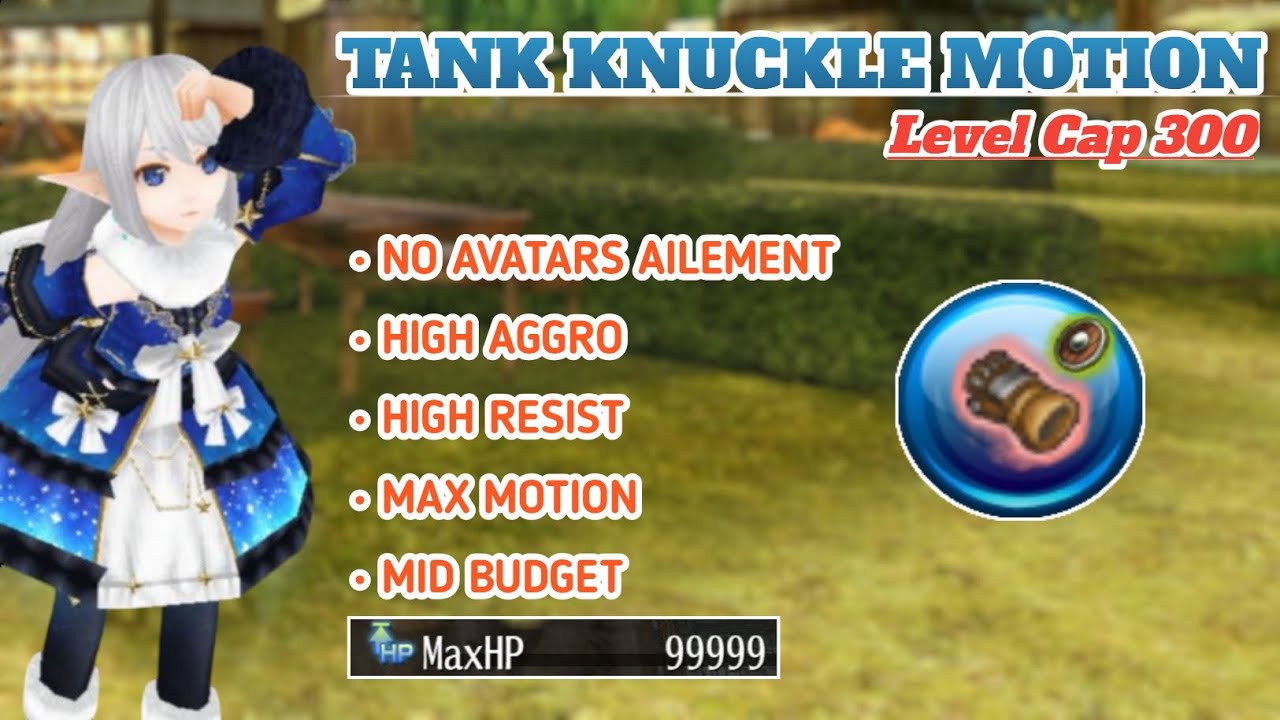Toram Online - Tank Knuckle Motion Build Level Cap 300 - YouTube
