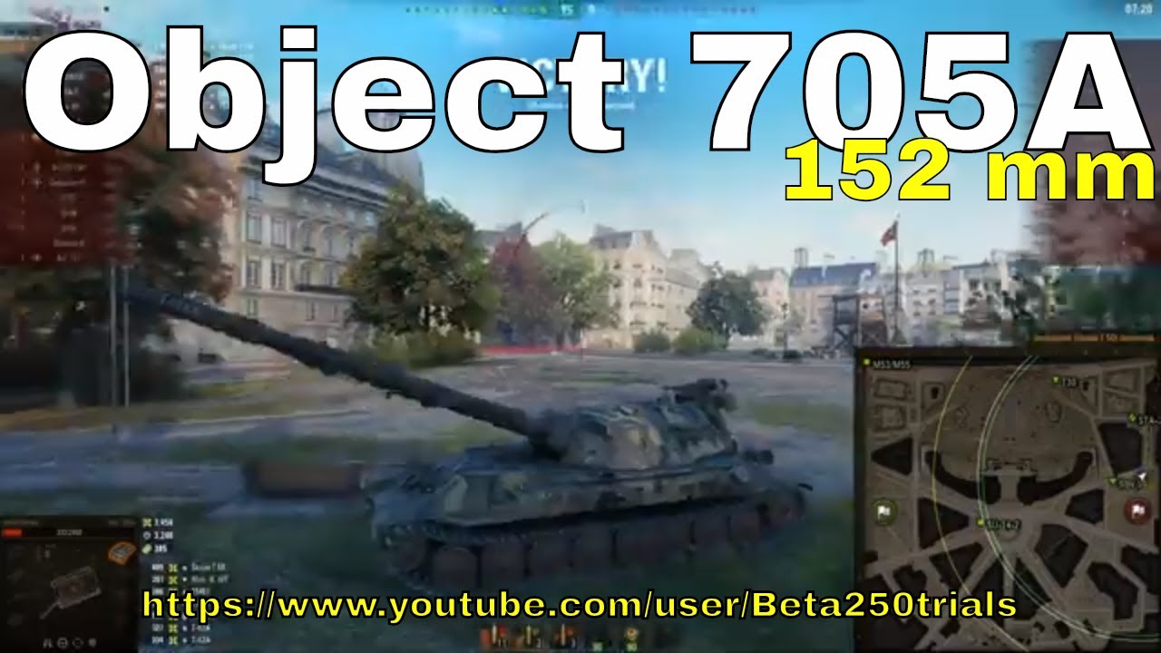 Object 705A Soviet tier 10 heavy tank. - YouTube