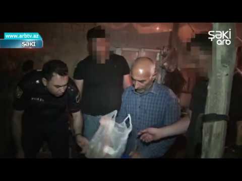 Shekide narkobaron saxlanilib