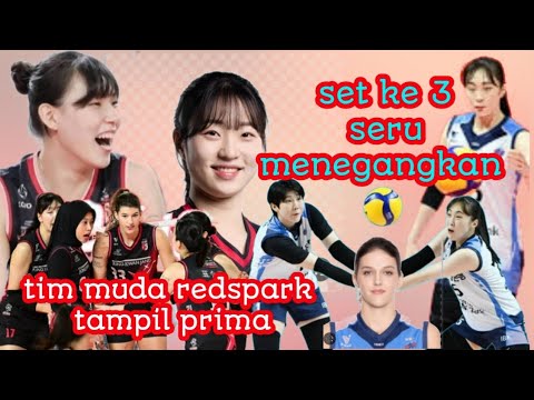 Tim muda redspark tampil prima lawan ibk altos Megawati super tegang ...