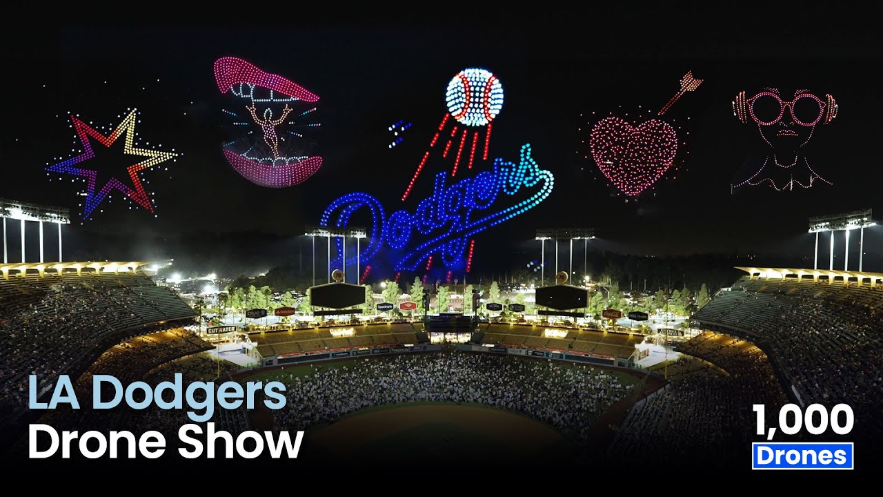 Friday Night Baseball Featuring a Spectacular Drone Show at LA Dodger ...