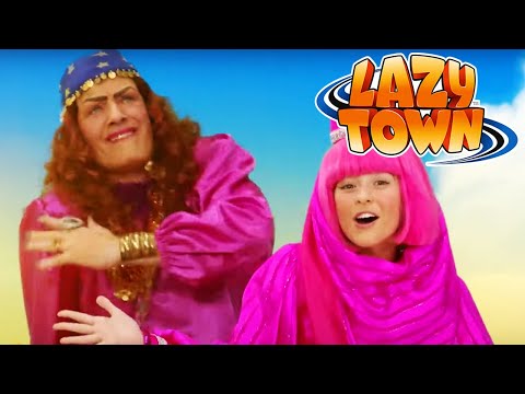 AROUND THE WORLD ON A MAGIC CARPET - The Fortune Teller | Lazy Town | NEW CLIP