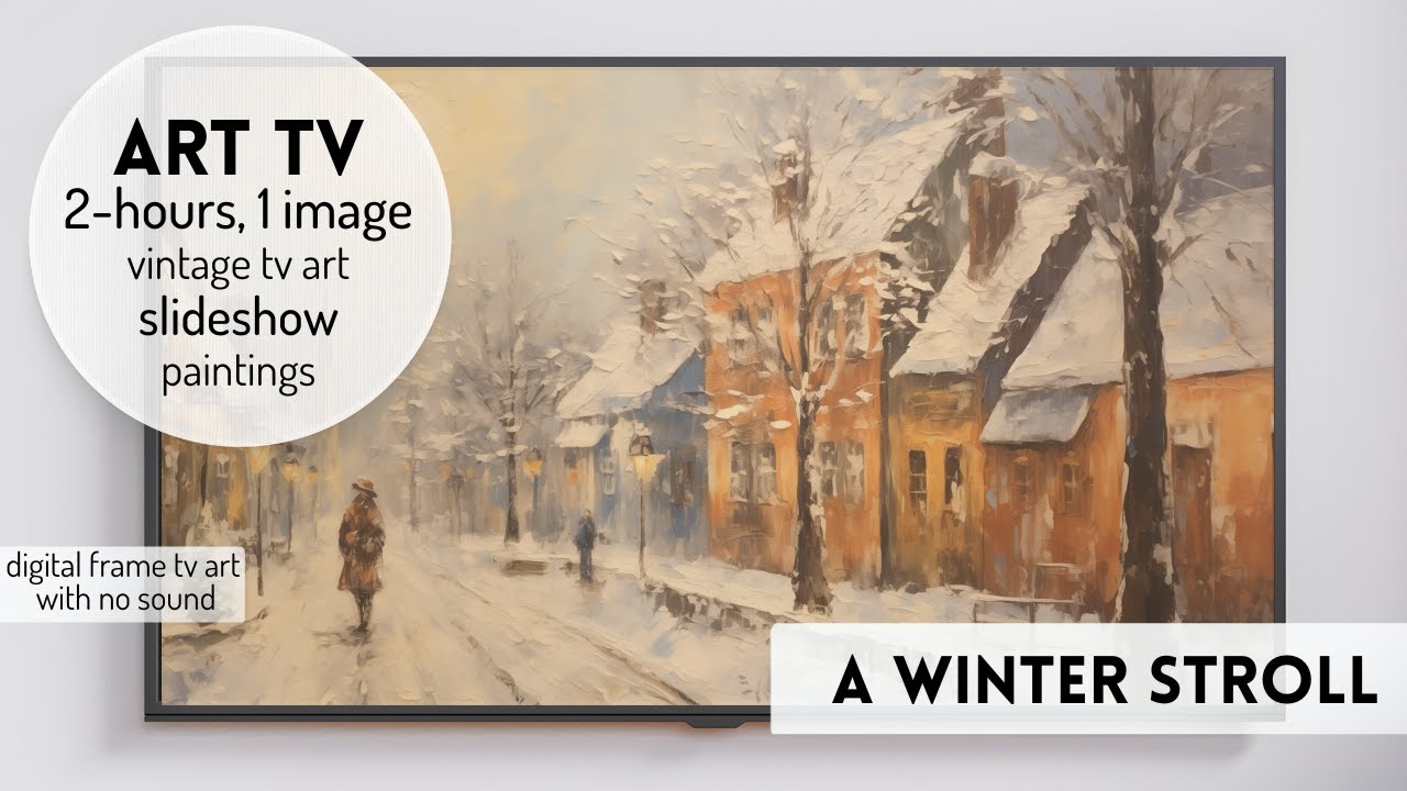Vintage TV Art Winter Slideshow | Vintage Art TV | Turn your TV into ...