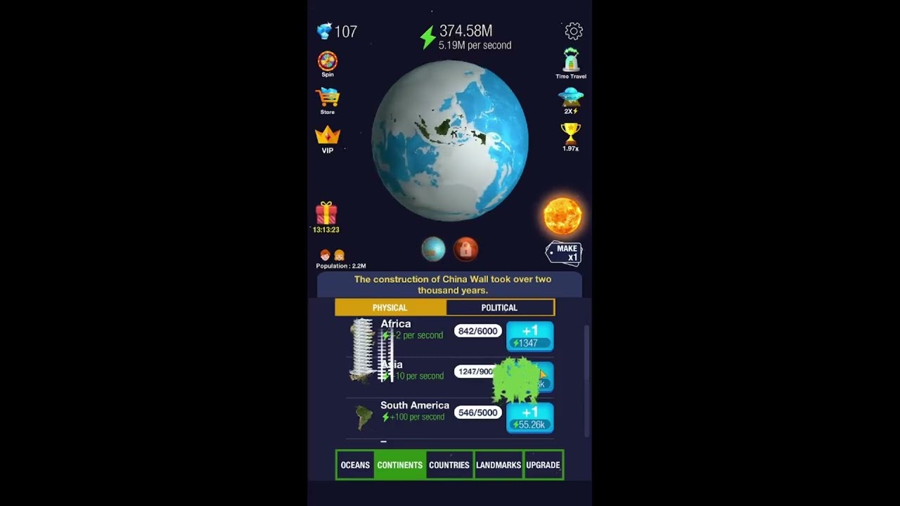 Idle Planet Gameplay Part Two - YouTube