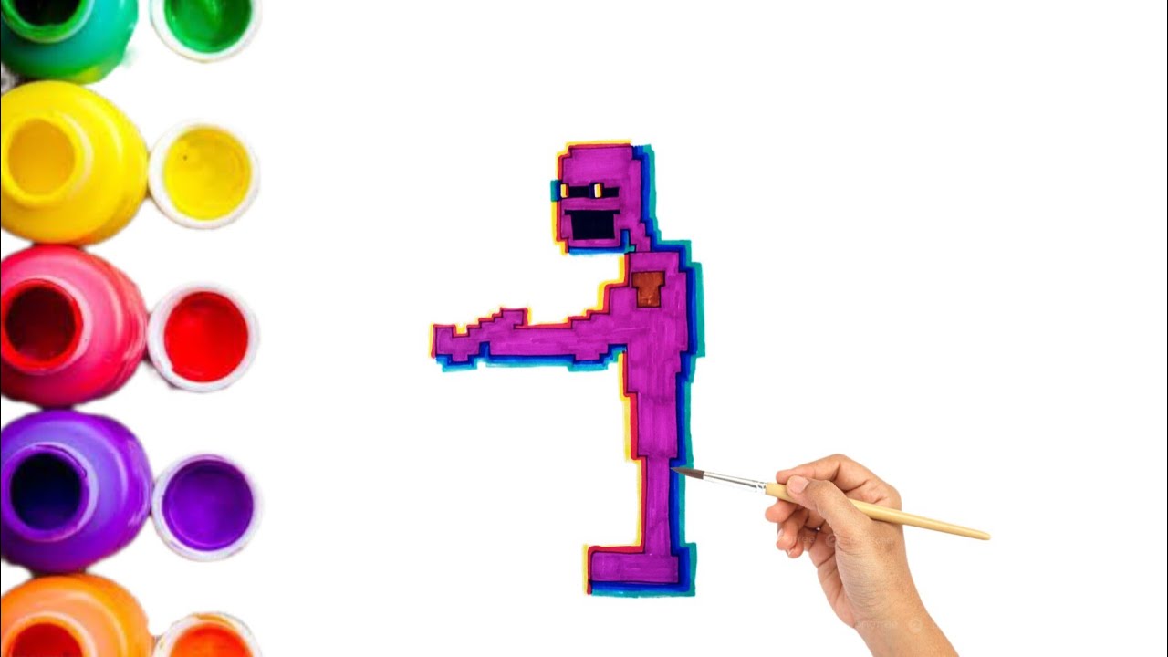 How to Draw Easy William Afton from Friday night at Freddy's || Story ...
