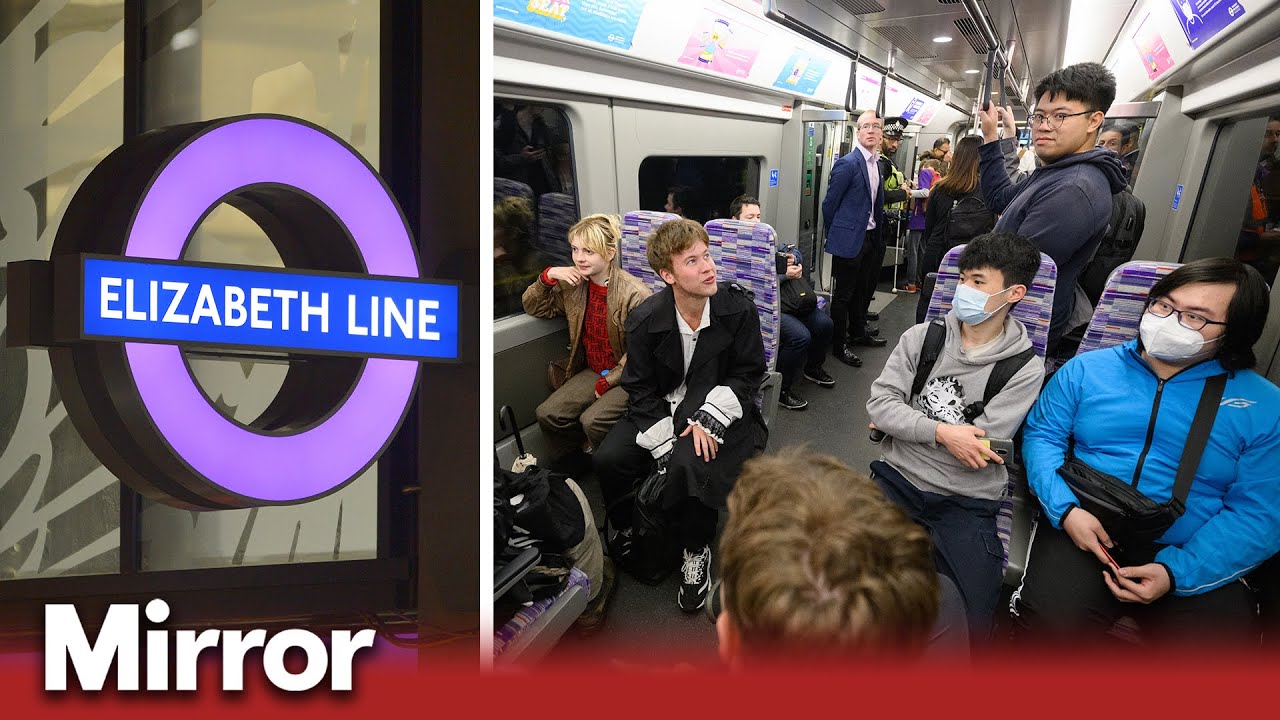 Hundreds gather to be among first passengers on new Elizabeth line ...