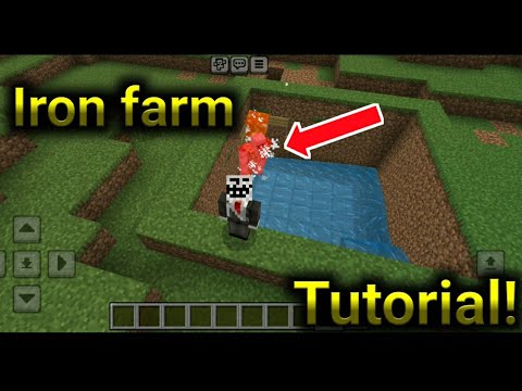 minecraft | iron farm | tutorial 100% working! - YouTube