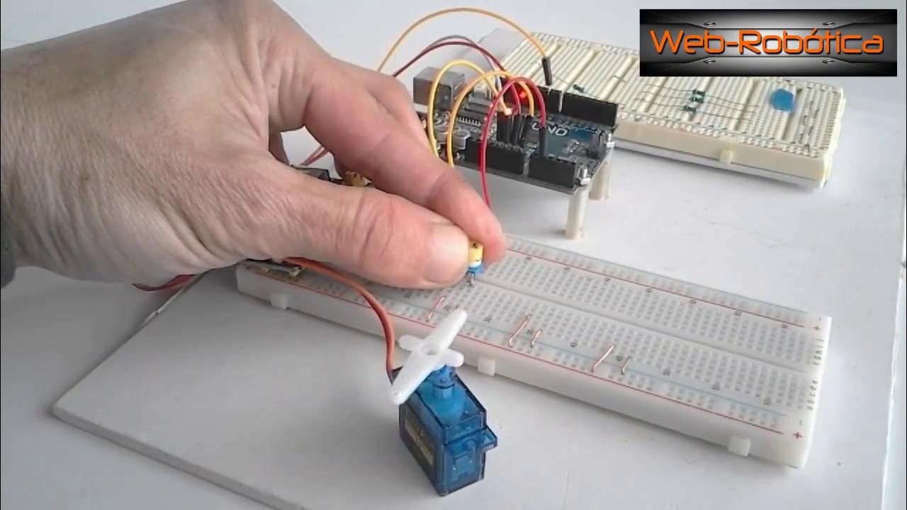 Tutorial Arduino - Como mover un servomotor con un potenciometro - YouTube