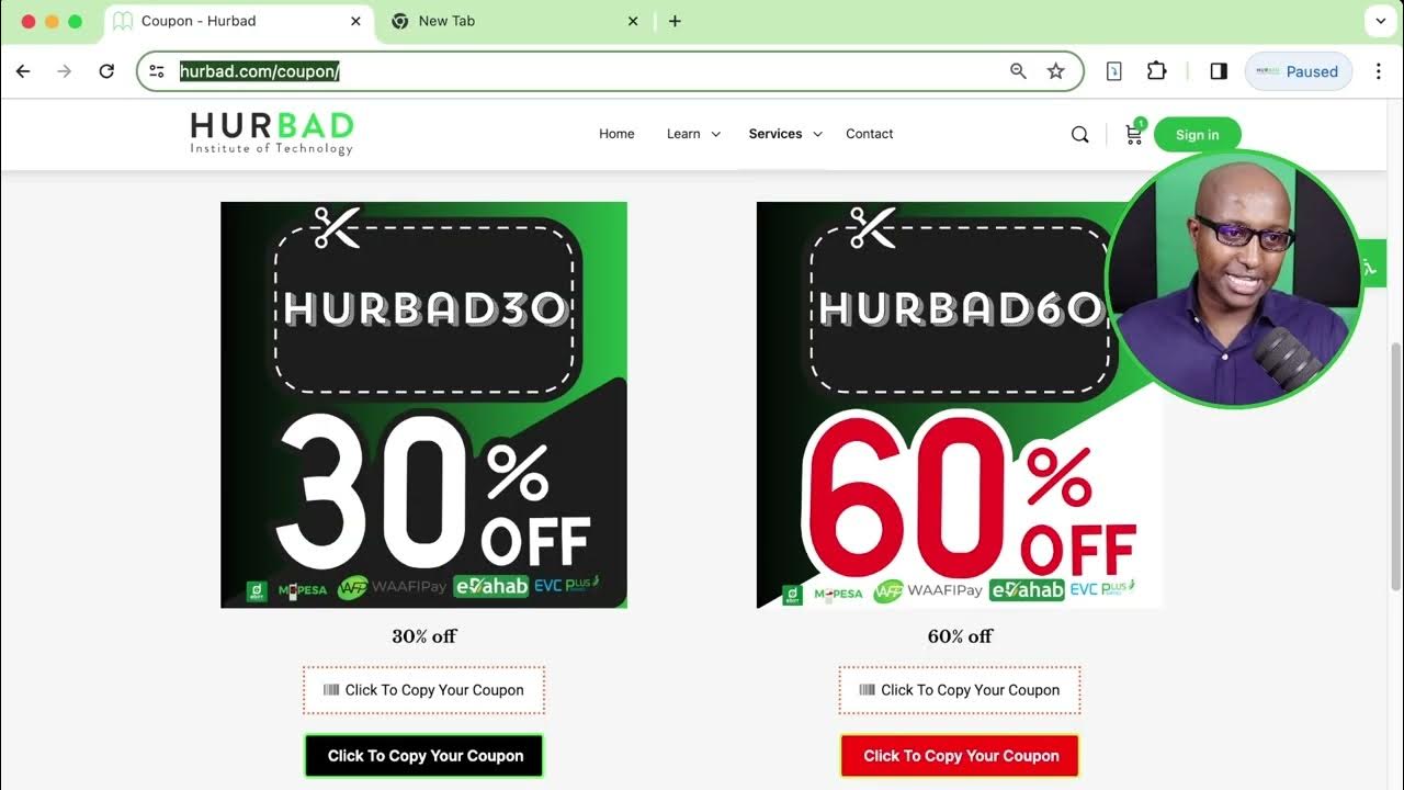 🛒🛍️ Sideen U Adeegsan Karaa Hurbad 🎟 Coupons UPTO 60% OFF - YouTube