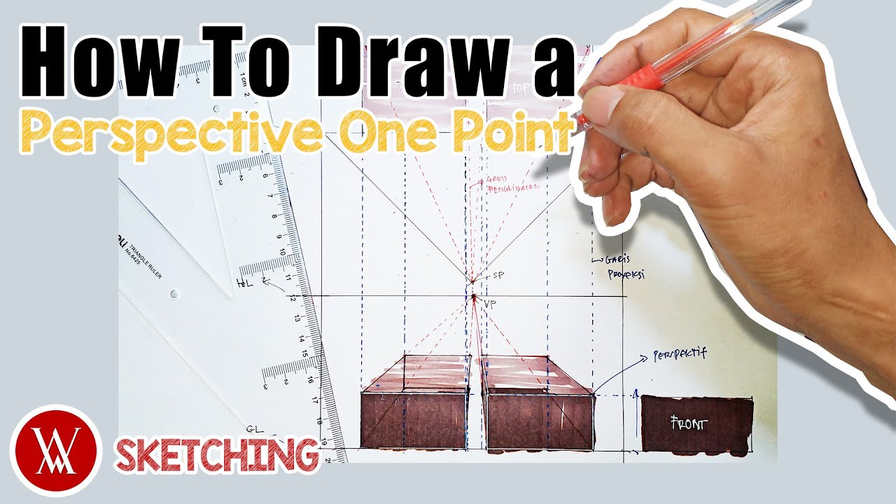 how to draw one point perspective for beginners - YouTube