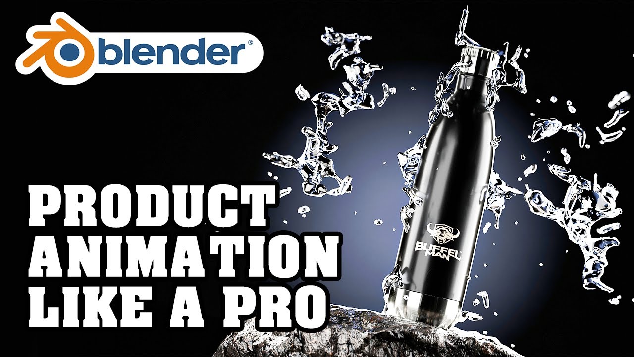 Make a professional product advert in Blender 4.0 with water simulation ...