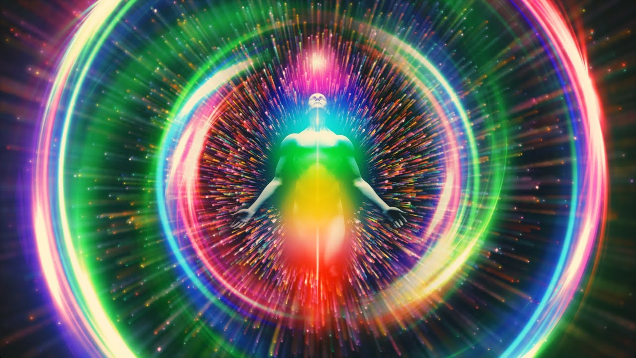 Rainbow Light Body Vortex 🌈 1111 Angel number meditation music | Raise ...