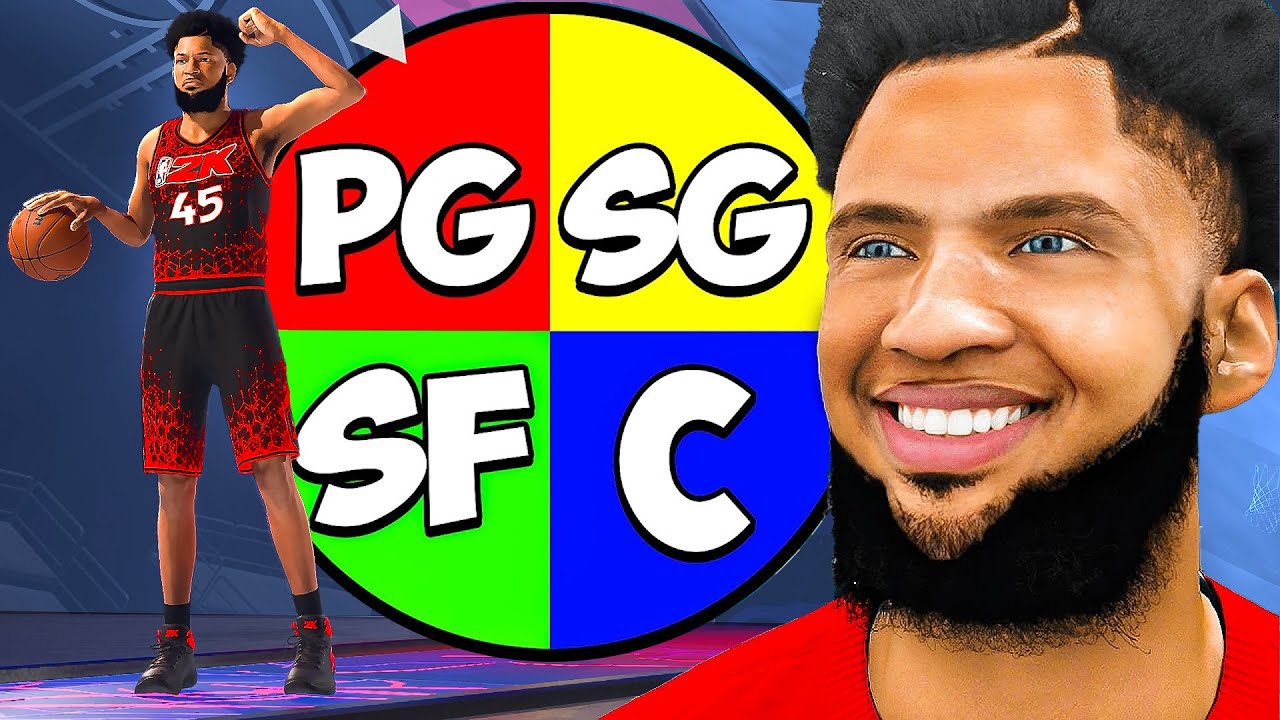 NBA 2K25 But I Can Only SPIN THE WHEEL To Create My BUILD.. - YouTube