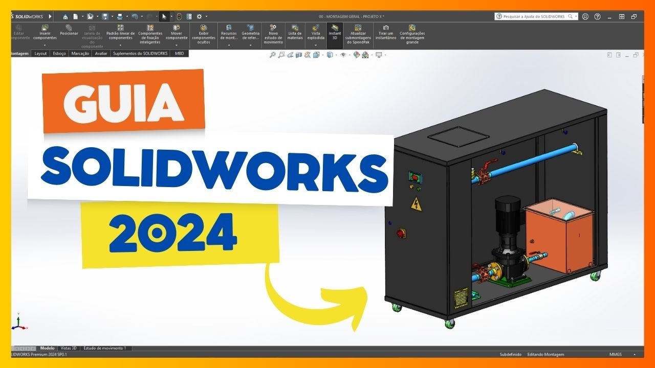 GUIA SOLIDWORKS 2024 INTRODUÇÃO - Para Iniciantes Tutorial - YouTube