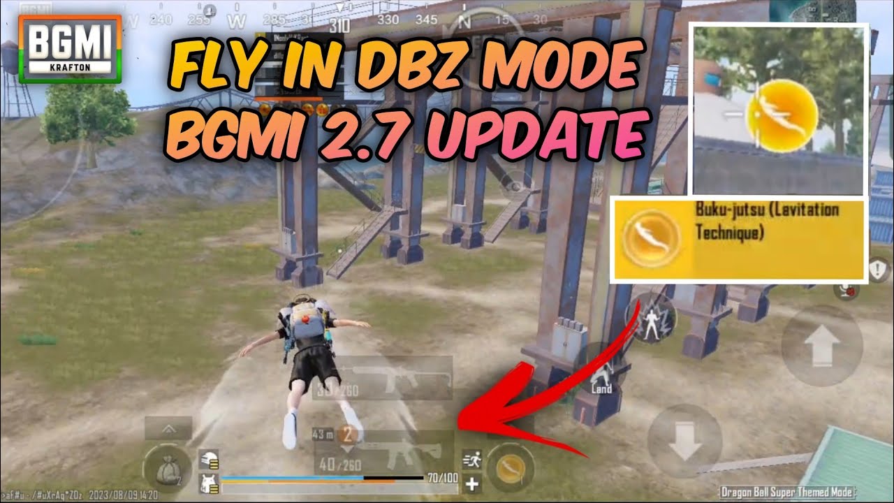 How To Fly In New Dragon Ball Z Mode In BGMI 2.7 Update | Buku Jutsu ...