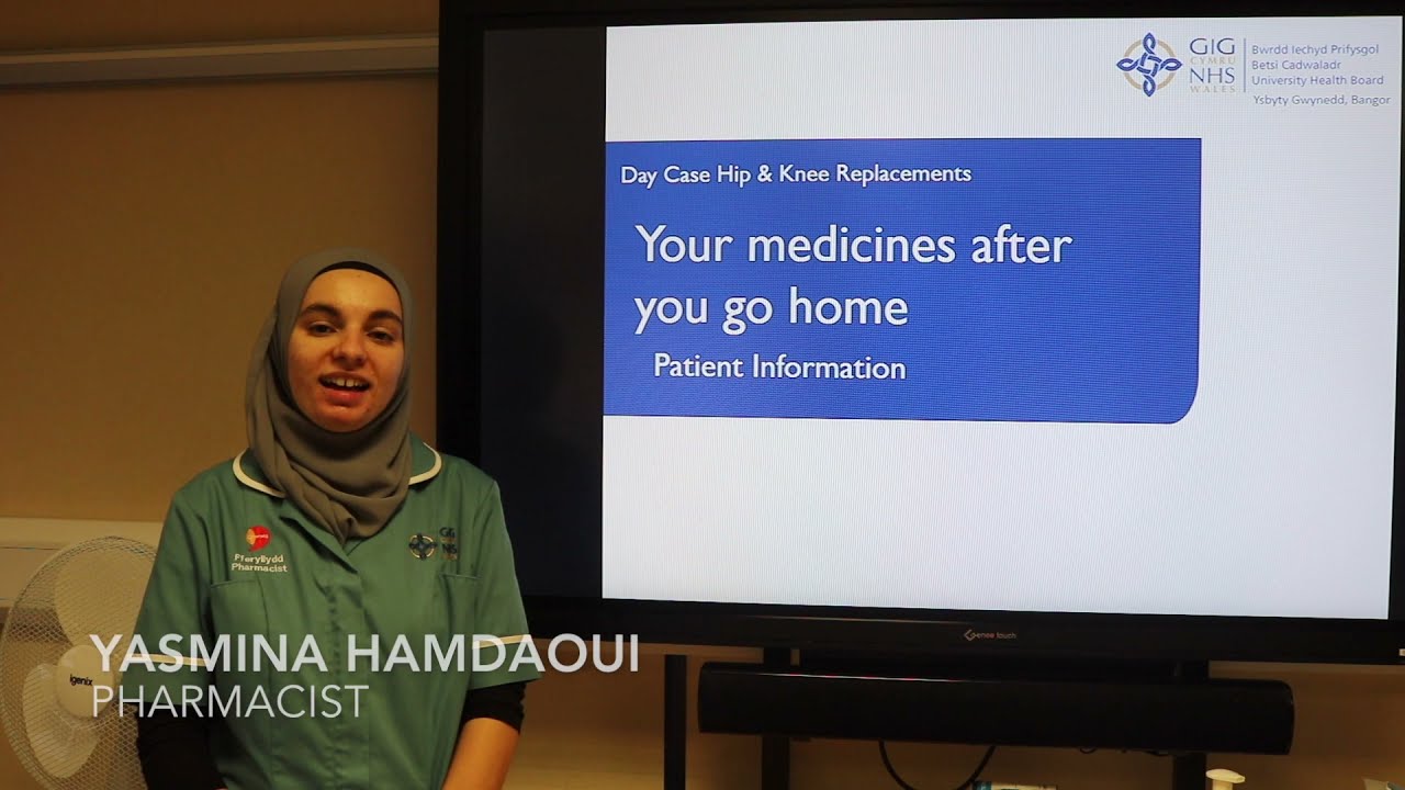 Take home medications after day surgery hip and knee replacements - YouTube