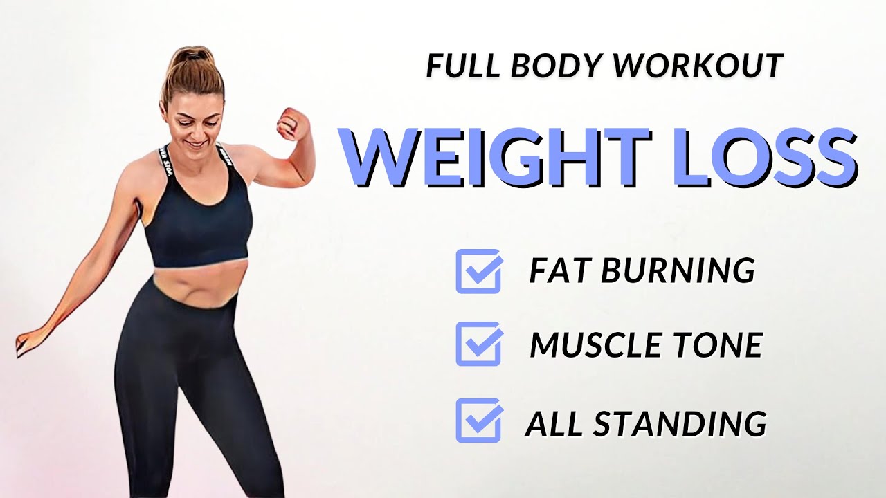 🔥40 MIN WEIGHT LOSS WORKOUT🔥Full Body Cardio & Toning🔥All Standing🔥 ...