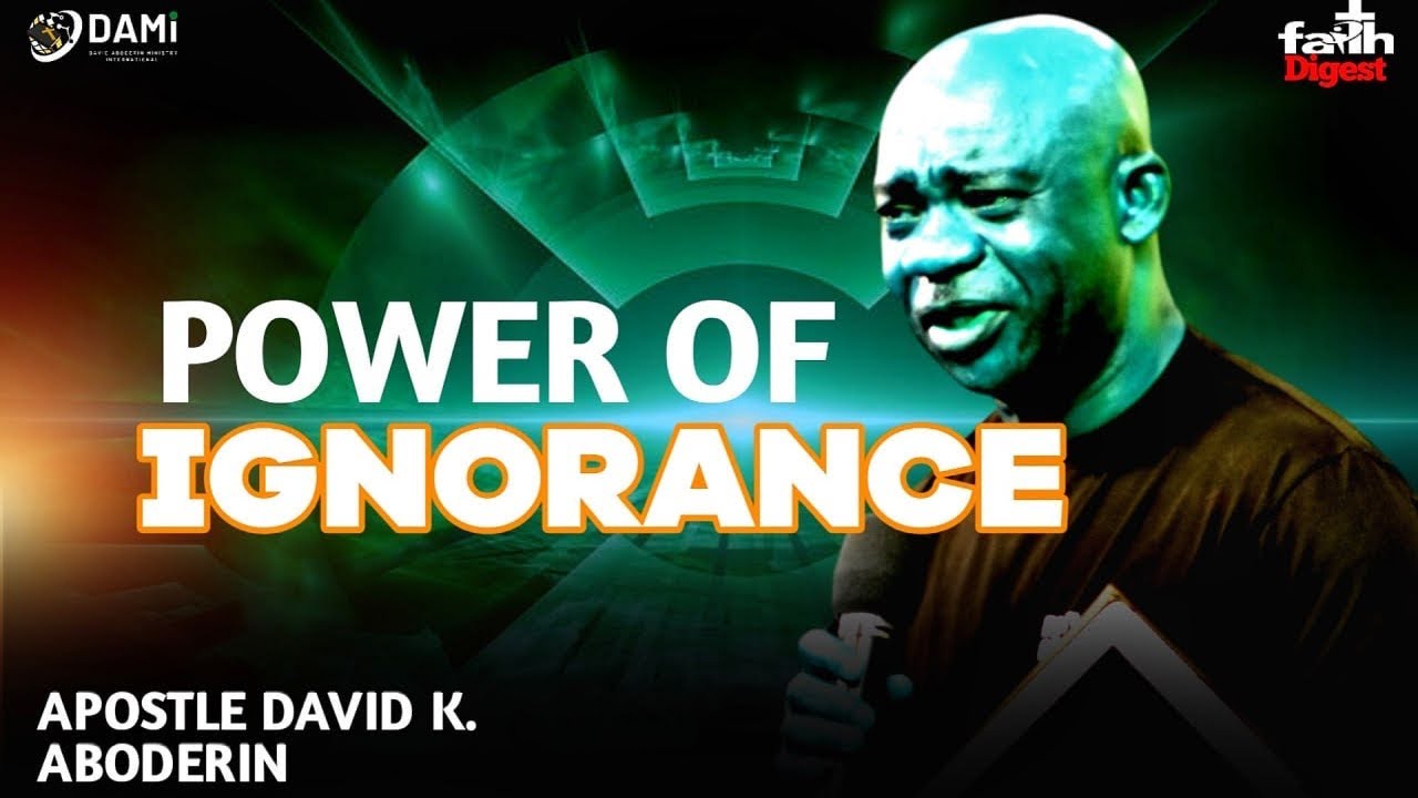 The Power of Ignorance | Rev. David Kayode Aboderin on Overcoming Limitation - YouTube
