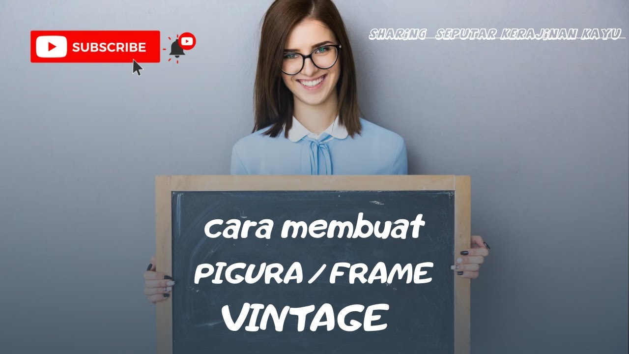 DIY frame foto kayu /Cara membuat frame kayu model vintage - YouTube