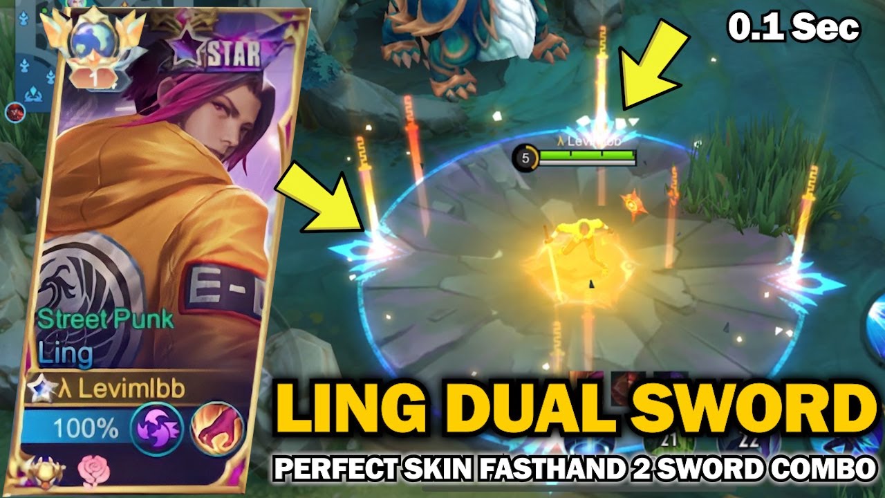 LING PERFECT SKIN TO USE THE DUAL SWORD FASTHAND COMBO | LING FASTHAND ...