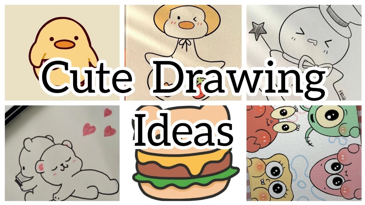 Cute and easy drawing for beginners | aesthetic cute drawing idea's ...
