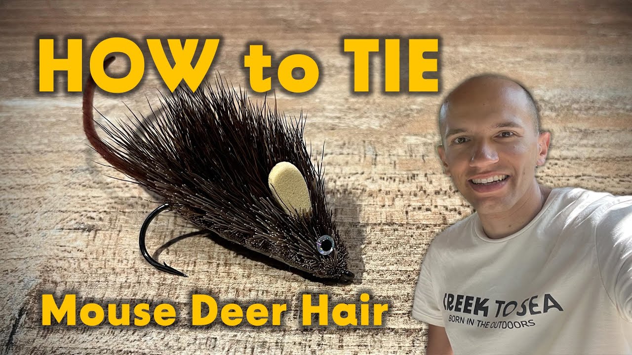 How to Tie Mouse rat deer hair fly tying pattern dressing tutorial ...
