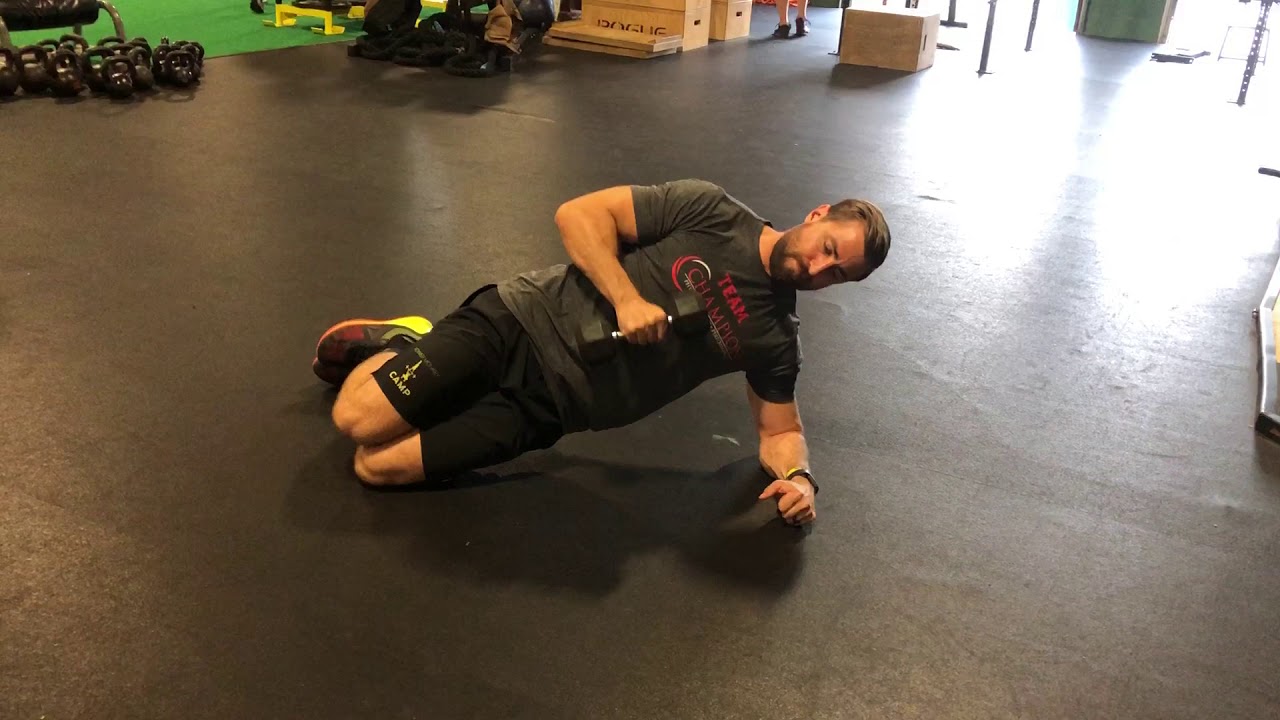 Side Bridge Shoulder External Rotation - YouTube
