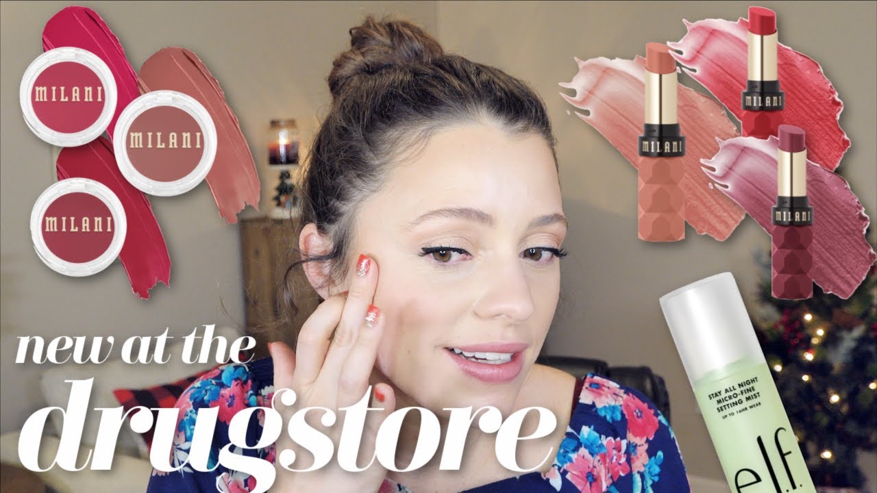 NEW DRUGSTORE MAKEUP // new milani cream blushes, one-shadow look, new ...