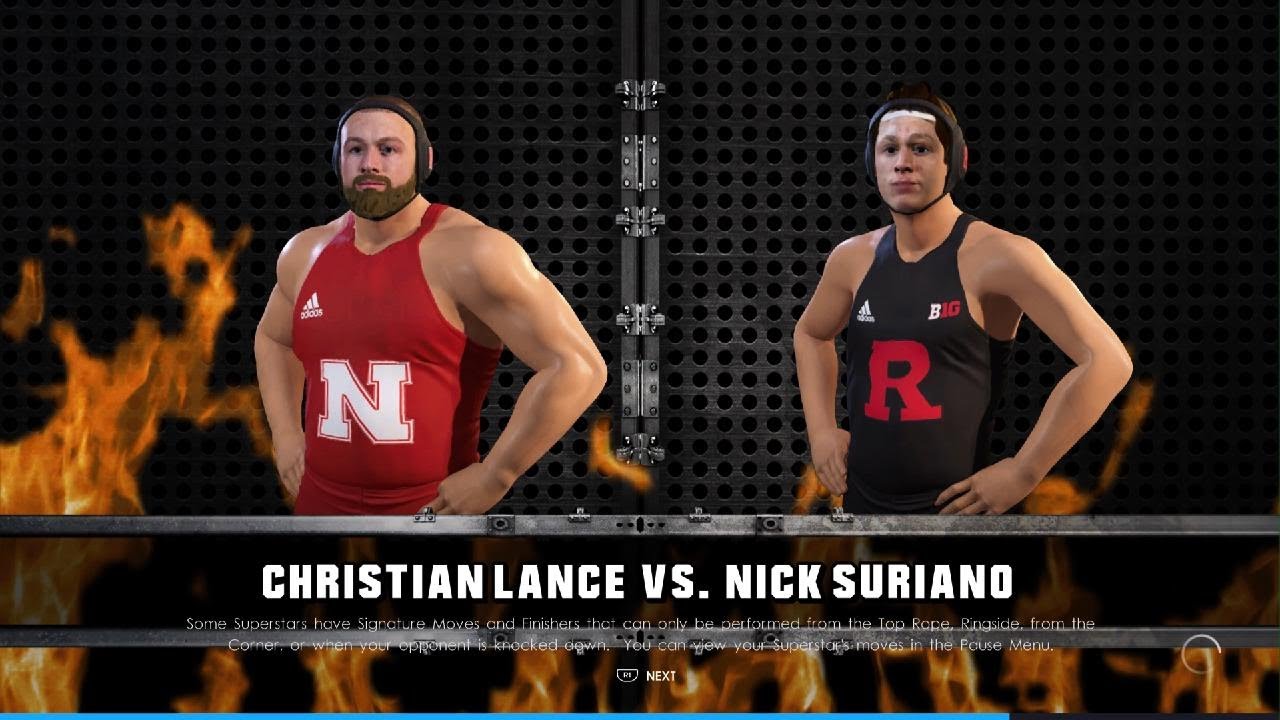 Christian Lance Nebraska Husker Wrestling vs Nick Suriano Rutgers NCAA ...