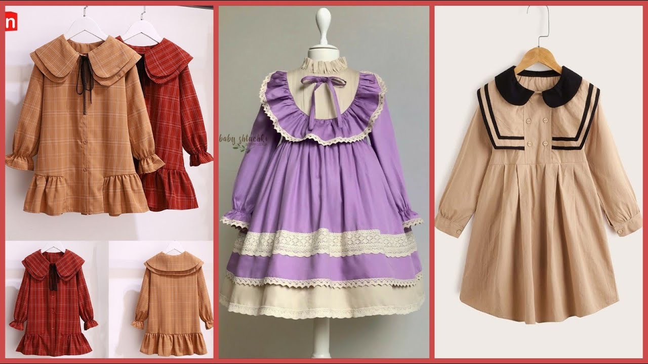 Simple & Decent Baby Frock Designs/Simple Baby Frocks With Sleeves 2023 ...