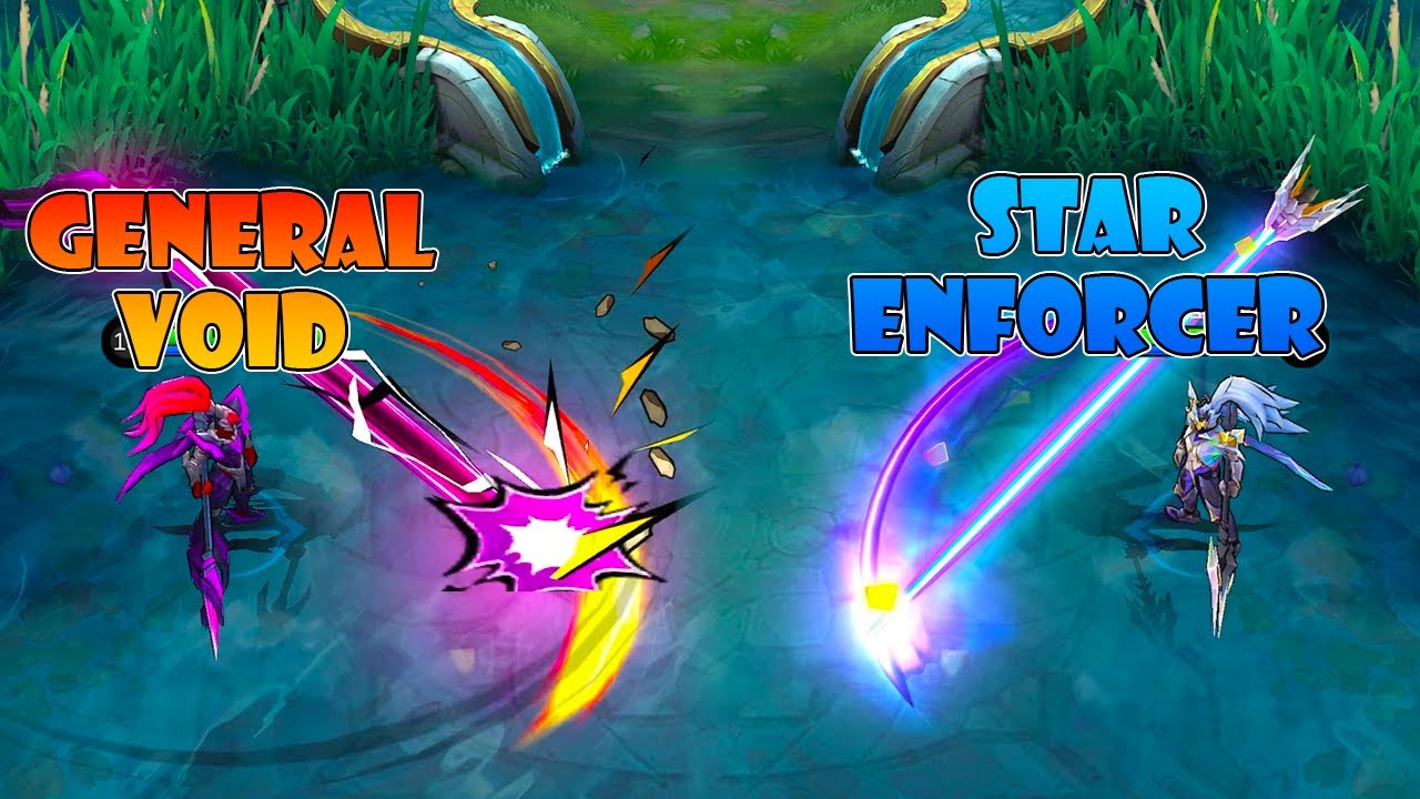 Alpha Star Enforcer VS General Void Skin Comparison - YouTube