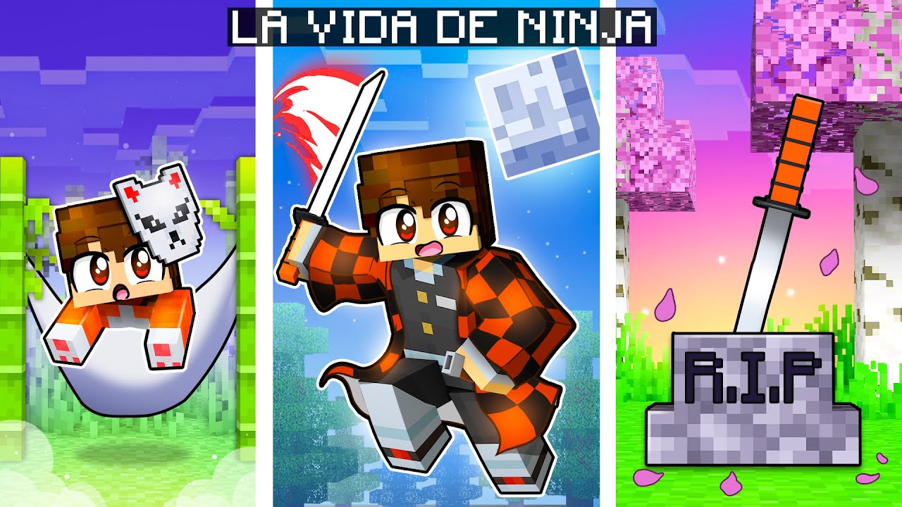 Ciclo de Vida de un NINJA en Minecraft! | Historia de un Ninja - YouTube