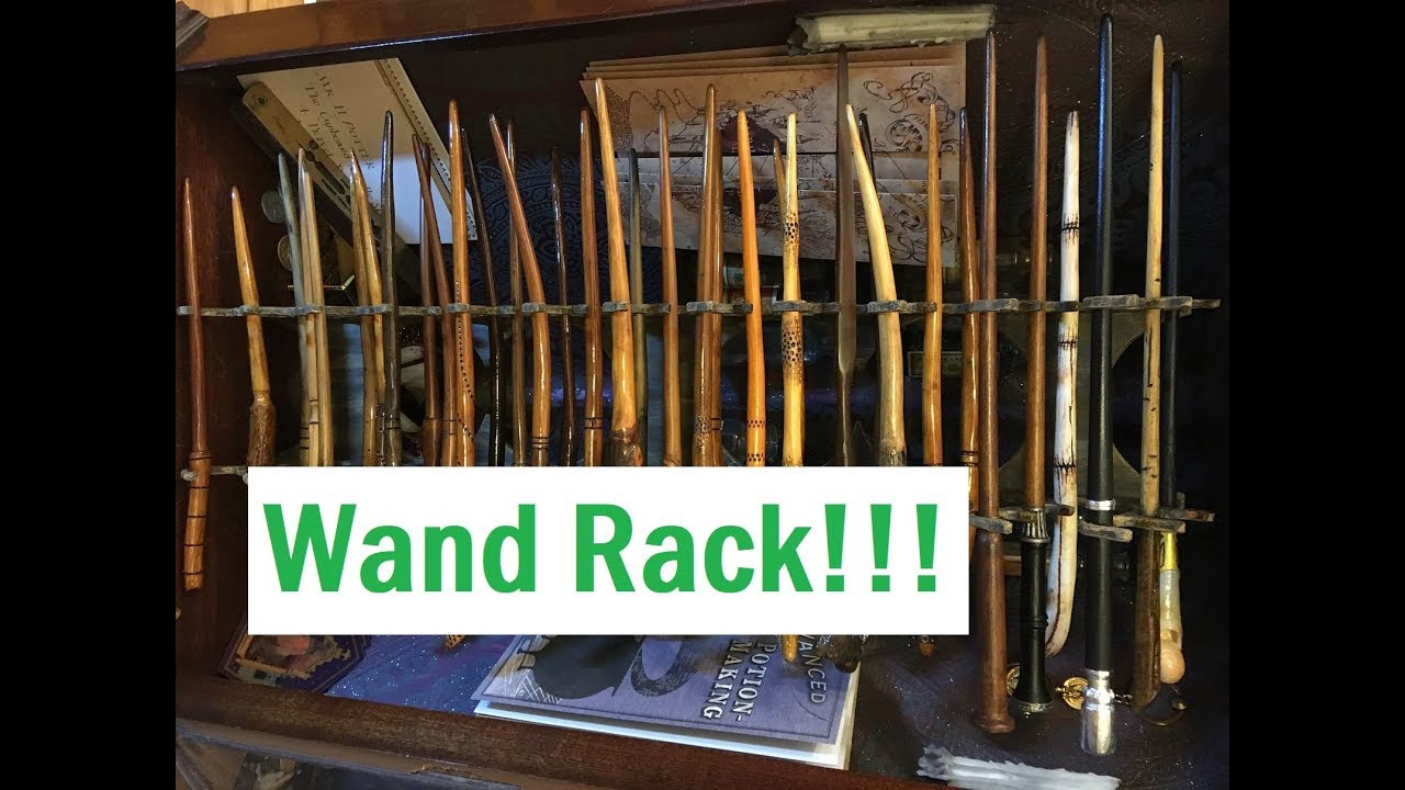 Harry Potter cabinet! Wand rack making! Wand collection! Harry Potter ...