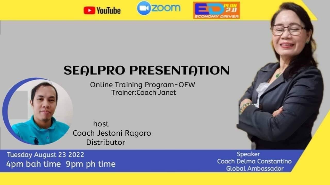 SEALPro Product Presentation by Coach Delma Constantino | hosted by Coach Jestoni Ragoro - YouTube
