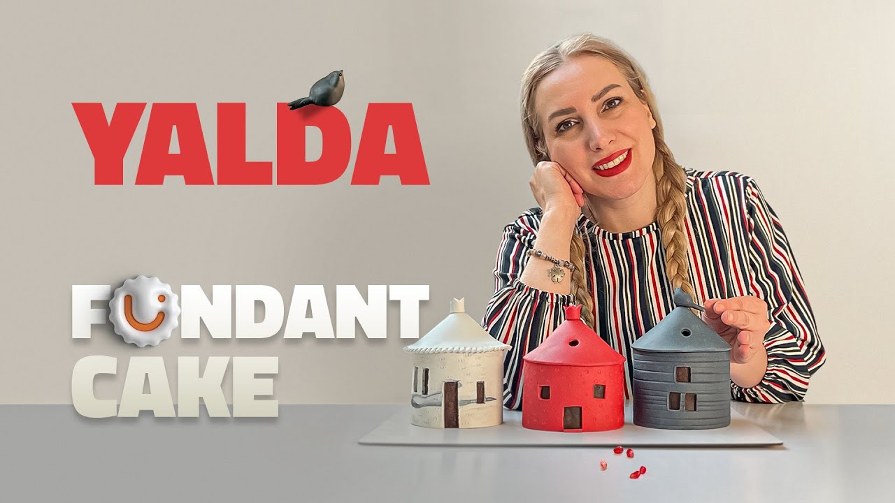 YALDA NIGHT Fondant Cake - کیک فوندانت با تم شب یلدا - YouTube