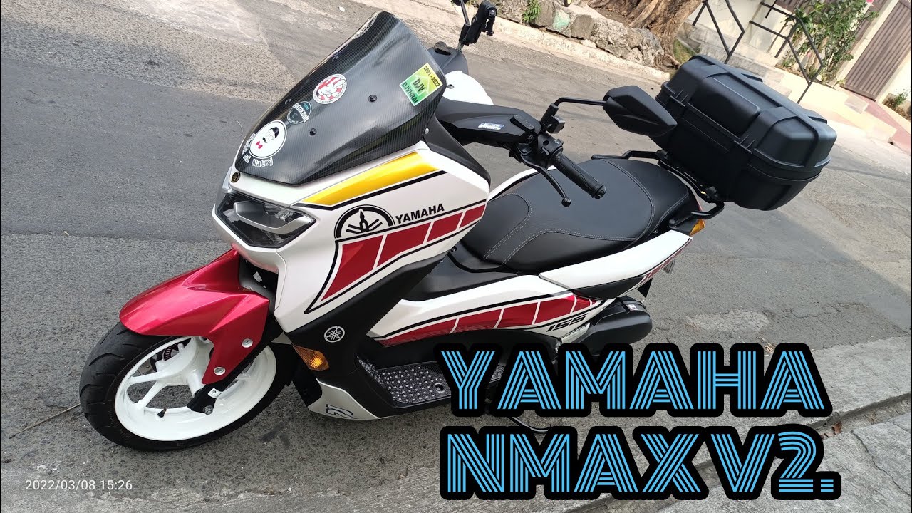 Yamaha nmax v2. 60th. anniversary stripes decals - YouTube