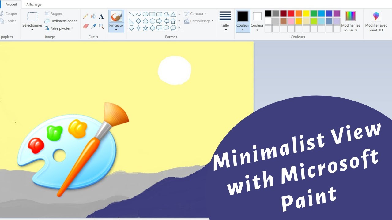 How To Use Microsoft Paint To Have Minimalist View - Digital Art 🎨 ...