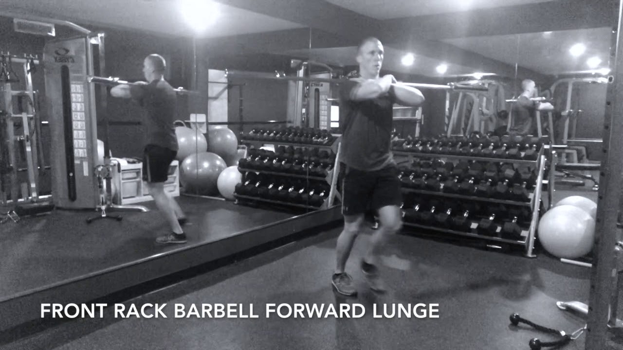 Front Rack Barbell Forward Lunge - Upside Strength Exercise Library ...