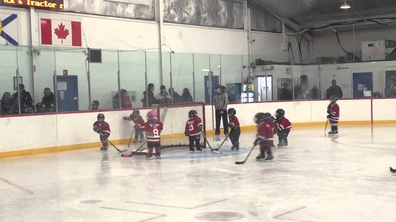 1st Timbit Hockey Jamboree 4 years old - YouTube