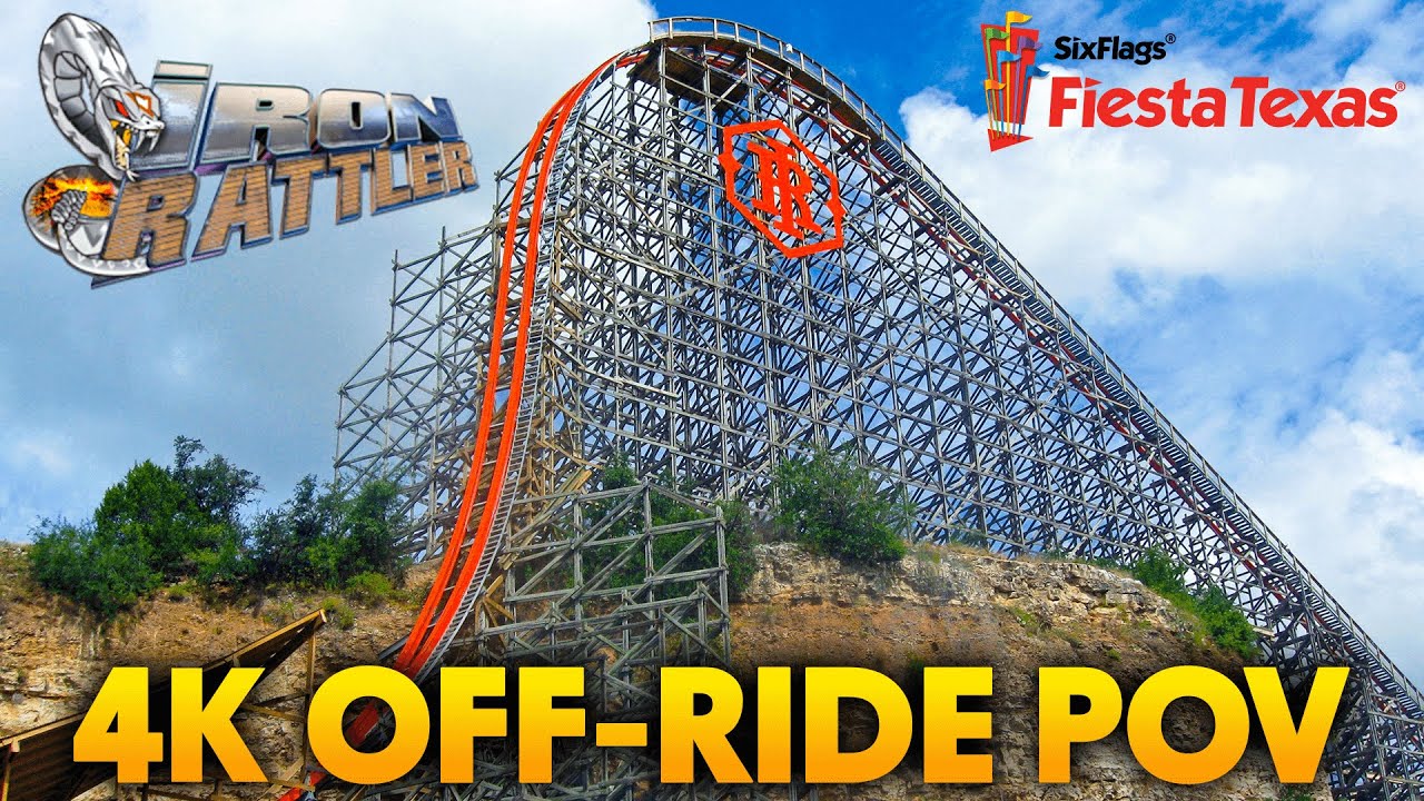 4K Iron Rattler Off-Ride POV! Six Flags Fiesta Texas!!! - YouTube